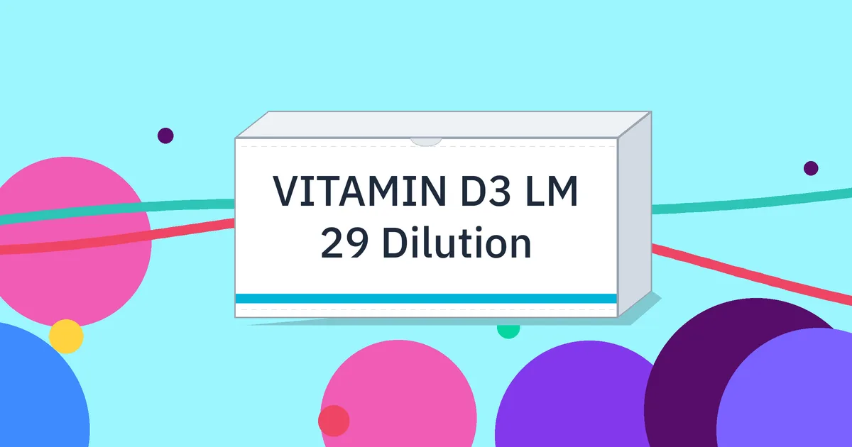 Symbolbild: Packung mit der Aufschrift VITAMIN D3 LM 29 Dilution (PZN 13279156) – Verfügbarkeit und Bezug in Apotheken in Frankfurt am Main