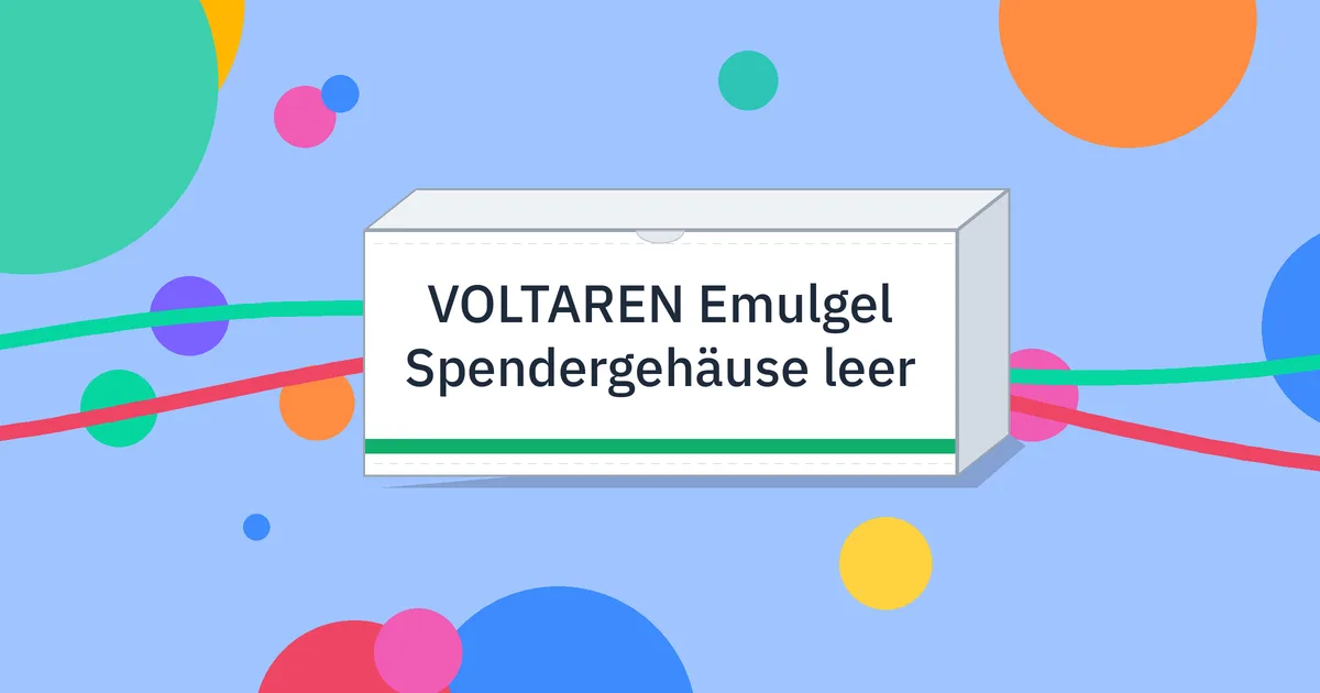 Symbolbild: Packung mit der Aufschrift VOLTAREN Emulgel Spendergehäuse leer (PZN 03780760) – Verfügbarkeit und Bezug in Apotheken in Frankfurt am Main