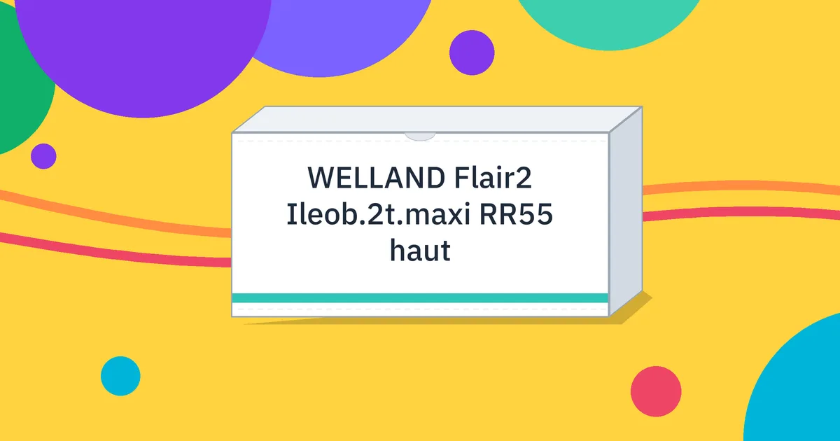 Symbolbild: Packung mit der Aufschrift WELLAND Flair2 Ileob.2t.maxi RR55 haut (PZN 04740780) – Verfügbarkeit und Bezug in Apotheken in Frankfurt am Main