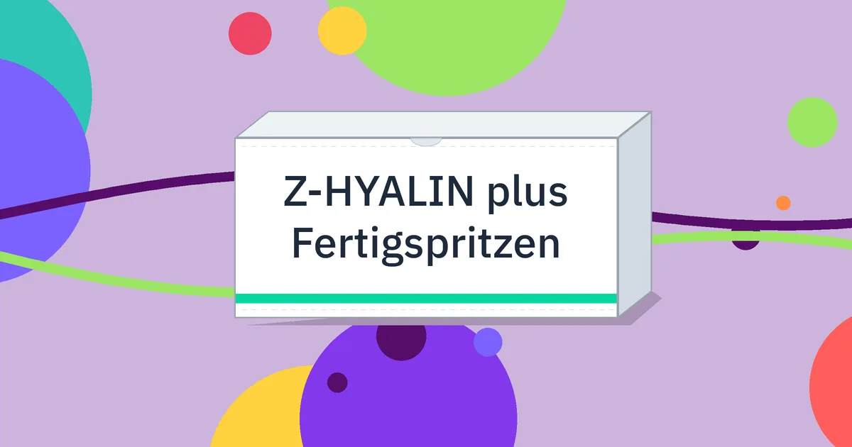 Symbolbild: Packung mit der Aufschrift Z-HYALIN plus Fertigspritzen (PZN 05451233) – Verfügbarkeit und Bezug in Apotheken in Frankfurt am Main