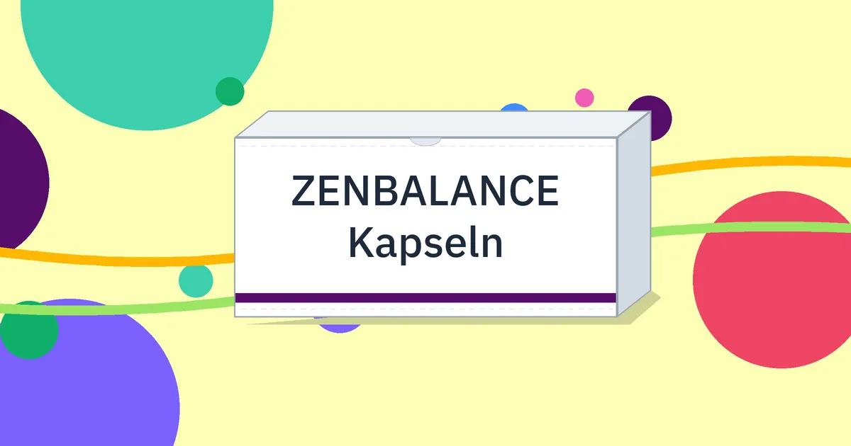 Symbolbild: Packung mit der Aufschrift ZENBALANCE Kapseln (PZN 19482148) – Verfügbarkeit und Bezug in Apotheken in Frankfurt am Main