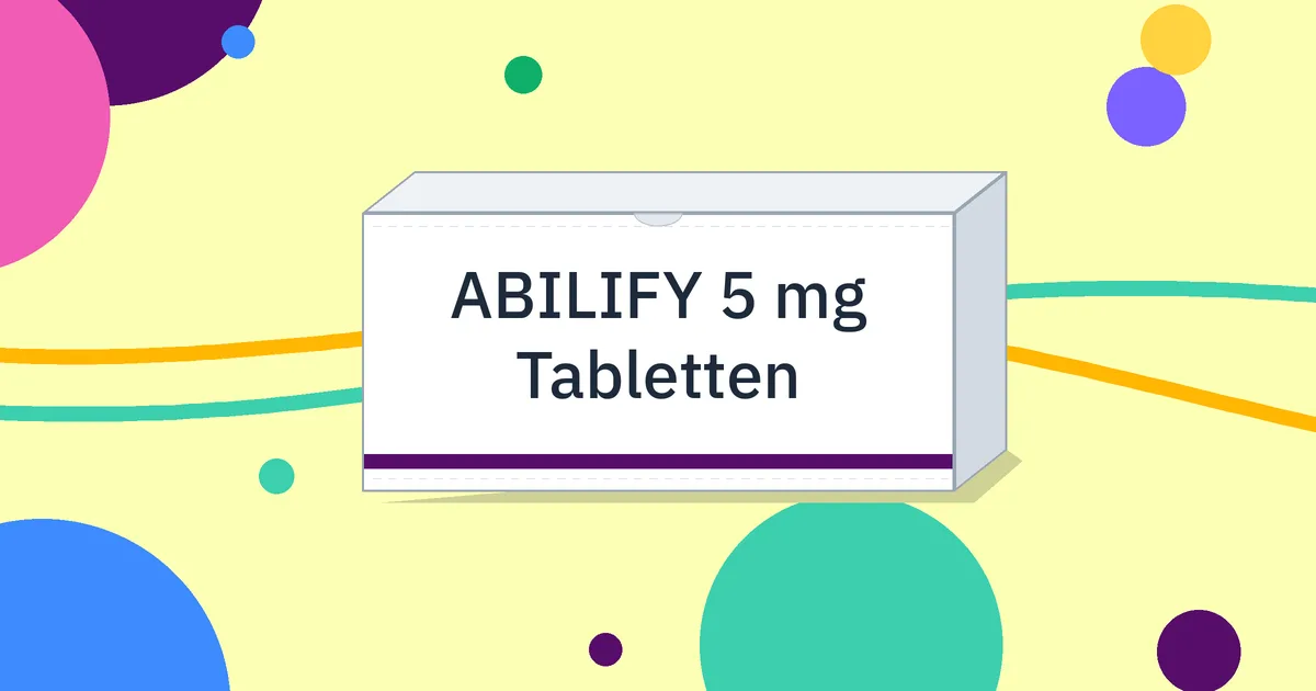 Symbolbild: Packung mit der Aufschrift ABILIFY 5 mg Tabletten (PZN 04461672) – Verfügbarkeit und Bezug in Apotheken in Frankfurt am Main