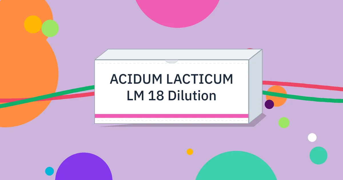 Symbolbild: Packung mit der Aufschrift ACIDUM LACTICUM LM 18 Dilution (PZN 13279357) – Verfügbarkeit und Bezug in Apotheken in Frankfurt am Main