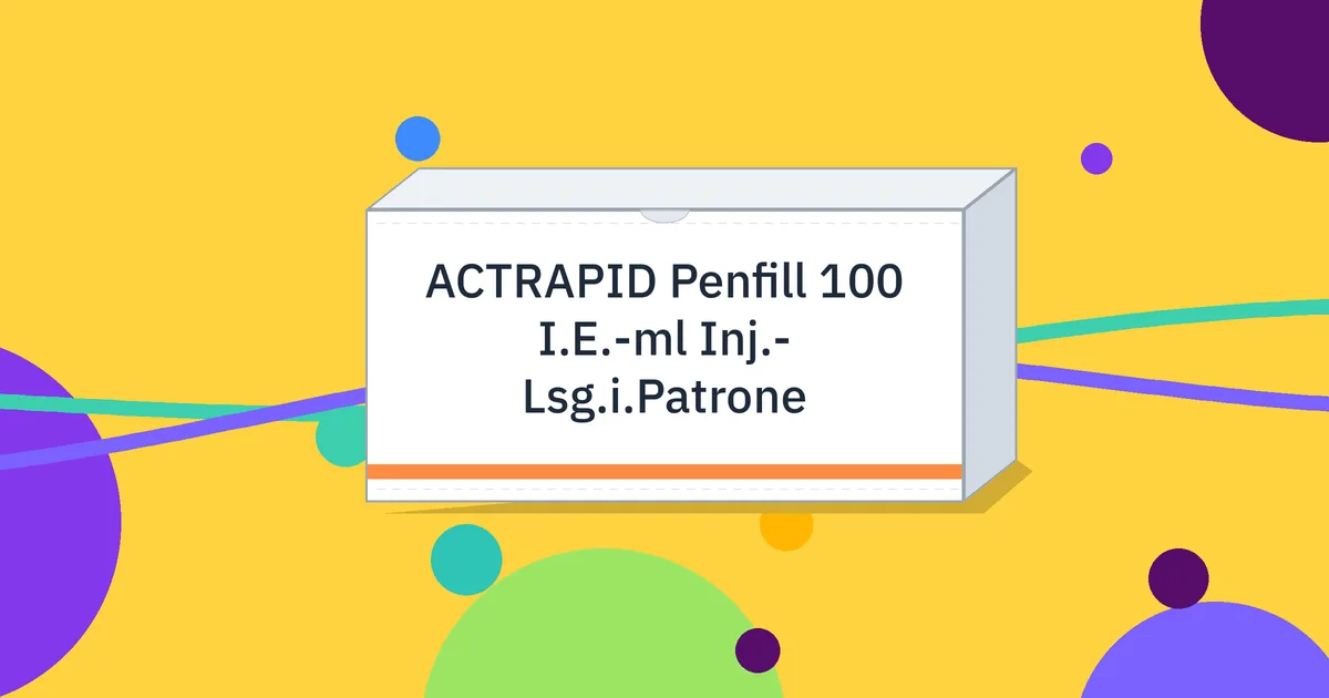 Symbolbild: Packung mit der Aufschrift ACTRAPID Penfill 100 I.E.-ml Inj.-Lsg.i.Patrone (PZN 10739663) – Verfügbarkeit und Bezug in Apotheken in Frankfurt am Main