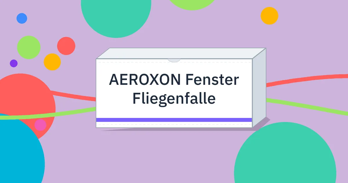 Symbolbild: Packung mit der Aufschrift AEROXON Fenster Fliegenfalle (PZN 07266770) – Verfügbarkeit und Bezug in Apotheken in Frankfurt am Main