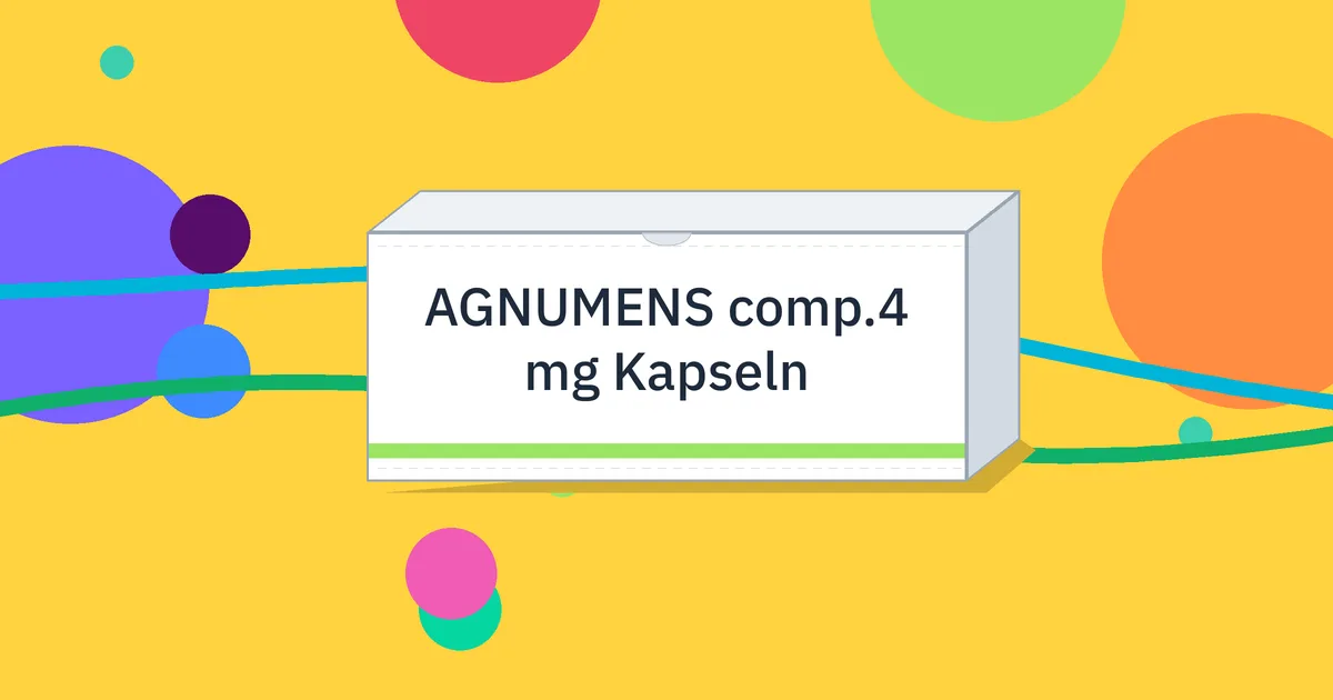 Symbolbild: Packung mit der Aufschrift AGNUMENS comp.4 mg Kapseln (PZN 19808176) – Verfügbarkeit und Bezug in Apotheken in Frankfurt am Main