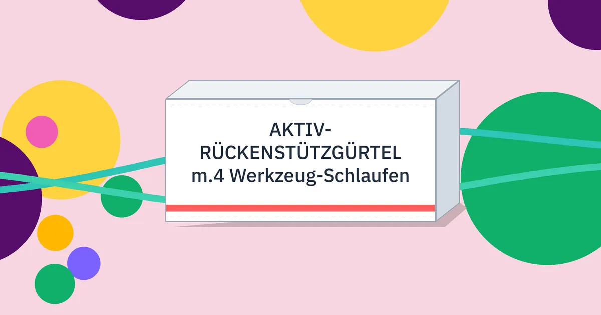 Symbolbild: Packung mit der Aufschrift AKTIV-RÜCKENSTÜTZGÜRTEL m.4 Werkzeug-Schlaufen (PZN 17876564) – Verfügbarkeit und Bezug in Apotheken in Frankfurt am Main