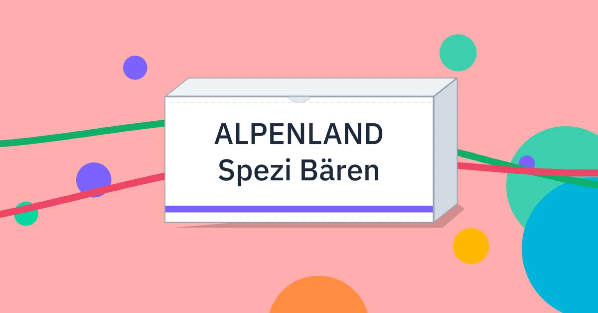Symbolbild: Packung mit der Aufschrift ALPENLAND Spezi Bären (PZN 11592943) – Verfügbarkeit und Bezug in Apotheken in Frankfurt am Main