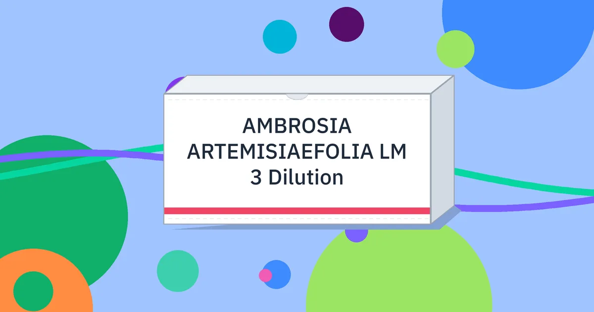 Symbolbild: Packung mit der Aufschrift AMBROSIA ARTEMISIAEFOLIA LM 3 Dilution (PZN 13317968) – Verfügbarkeit und Bezug in Apotheken in Frankfurt am Main