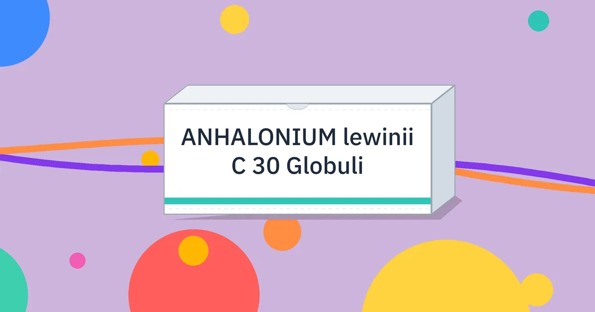 Symbolbild: Packung mit der Aufschrift ANHALONIUM lewinii C 30 Globuli (PZN 16688984) – Verfügbarkeit und Bezug in Apotheken in Frankfurt am Main