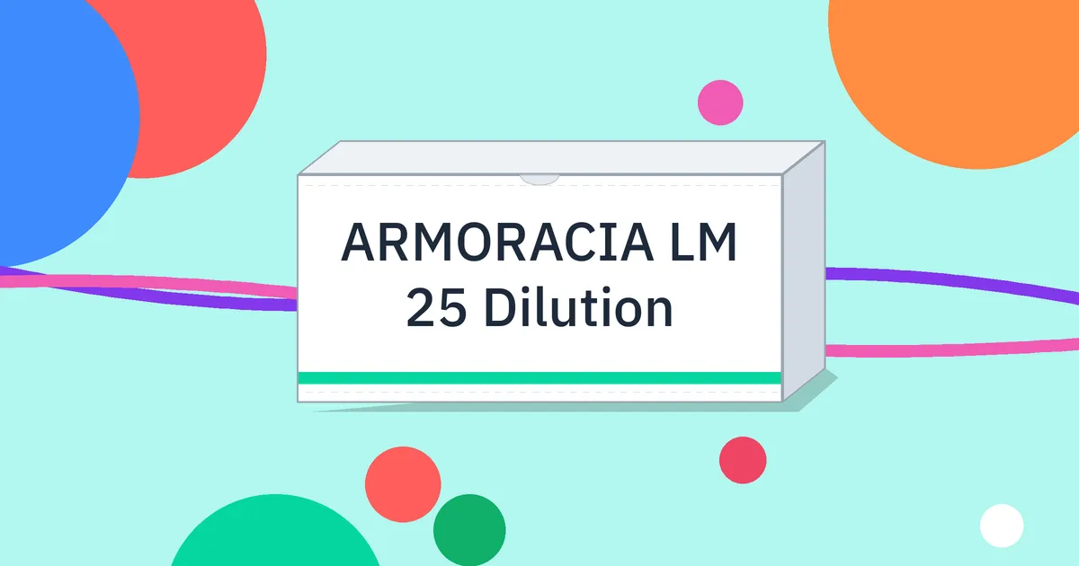 Symbolbild: Packung mit der Aufschrift ARMORACIA LM 25 Dilution (PZN 13393610) – Verfügbarkeit und Bezug in Apotheken in Frankfurt am Main