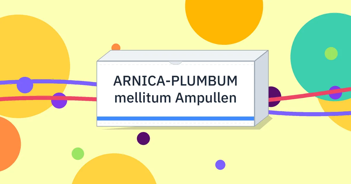 Symbolbild: Packung mit der Aufschrift ARNICA-PLUMBUM mellitum Ampullen (PZN 01750720) – Verfügbarkeit und Bezug in Apotheken in Frankfurt am Main