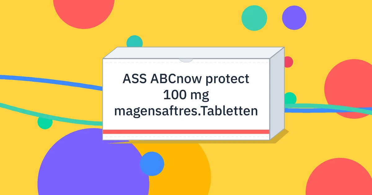 Symbolbild: Packung mit der Aufschrift ASS ABCnow protect 100 mg magensaftres.Tabletten (PZN 20087285) – Verfügbarkeit und Bezug in Apotheken in Frankfurt am Main