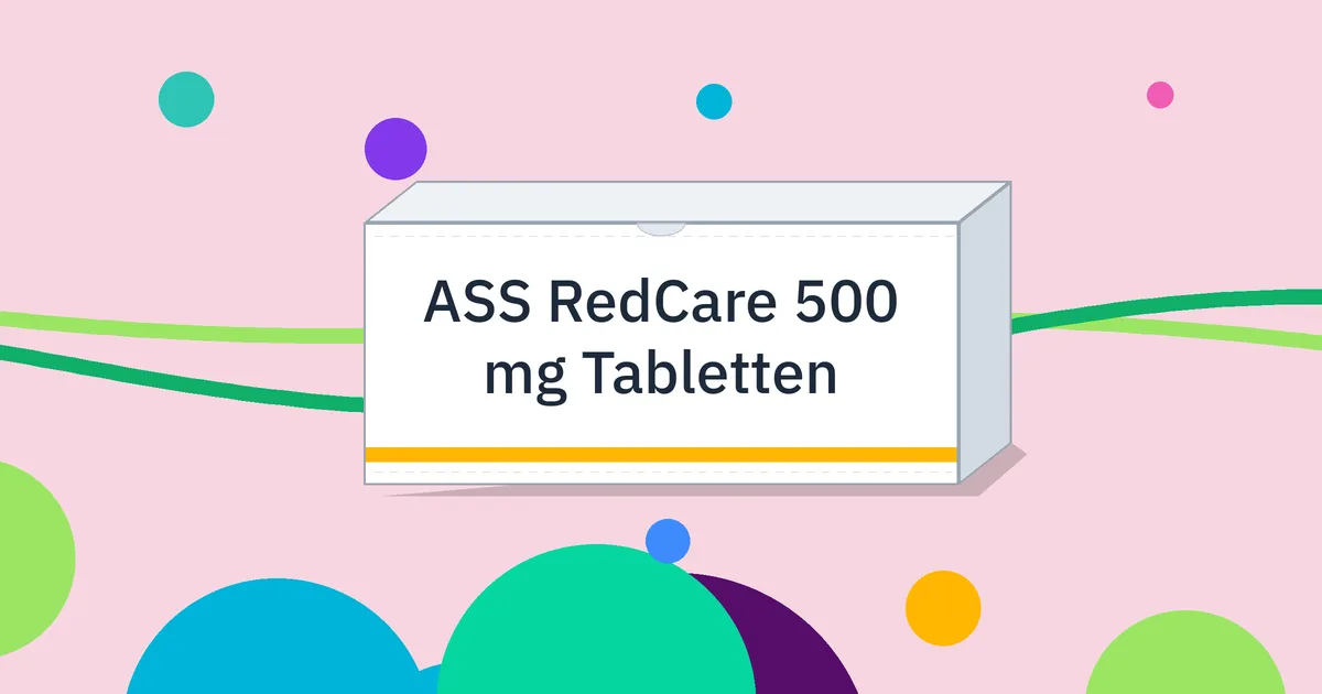 Symbolbild: Packung mit der Aufschrift ASS RedCare 500 mg Tabletten (PZN 19387177) – Verfügbarkeit und Bezug in Apotheken in Frankfurt am Main