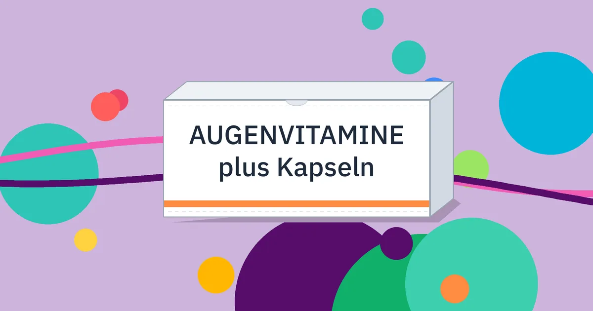 Symbolbild: Packung mit der Aufschrift AUGENVITAMINE plus Kapseln (PZN 17382299) – Verfügbarkeit und Bezug in Apotheken in Frankfurt am Main