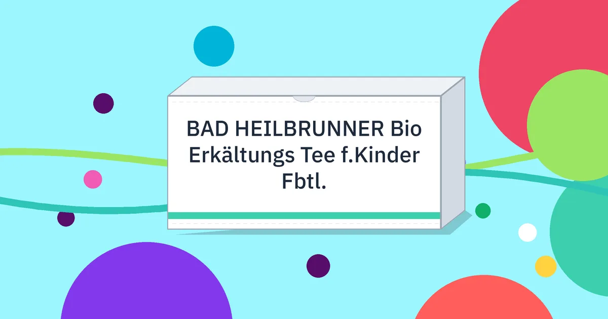 Symbolbild: Packung mit der Aufschrift BAD HEILBRUNNER Bio Erkältungs Tee f.Kinder Fbtl. (PZN 18761596) – Verfügbarkeit und Bezug in Apotheken in Frankfurt am Main
