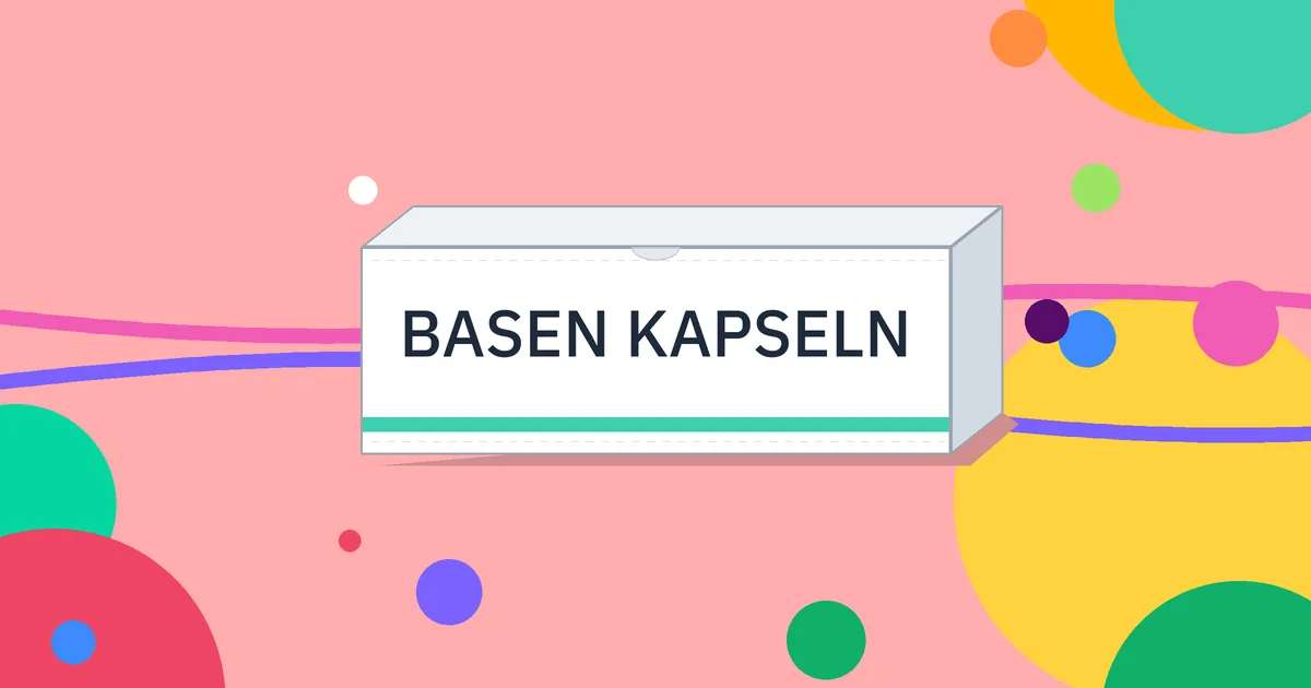 Symbolbild: Packung mit der Aufschrift BASEN KAPSELN (PZN 00895451) – Verfügbarkeit und Bezug in Apotheken in Frankfurt am Main