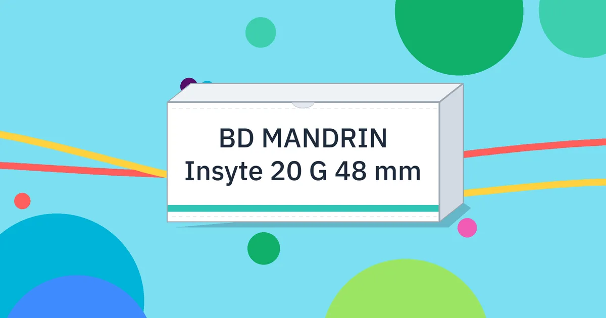 Symbolbild: Packung mit der Aufschrift BD MANDRIN Insyte 20 G 48 mm (PZN 04787793) – Verfügbarkeit und Bezug in Apotheken in Frankfurt am Main