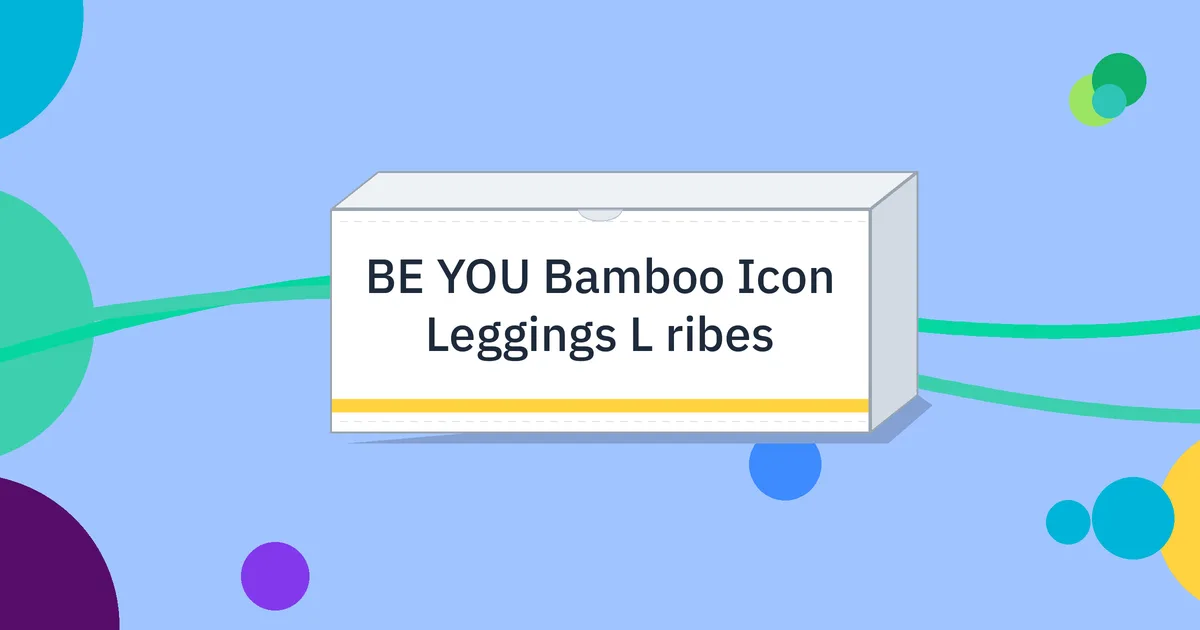 Symbolbild: Packung mit der Aufschrift BE YOU Bamboo Icon Leggings L ribes (PZN 20289497) – Verfügbarkeit und Bezug in Apotheken in Frankfurt am Main