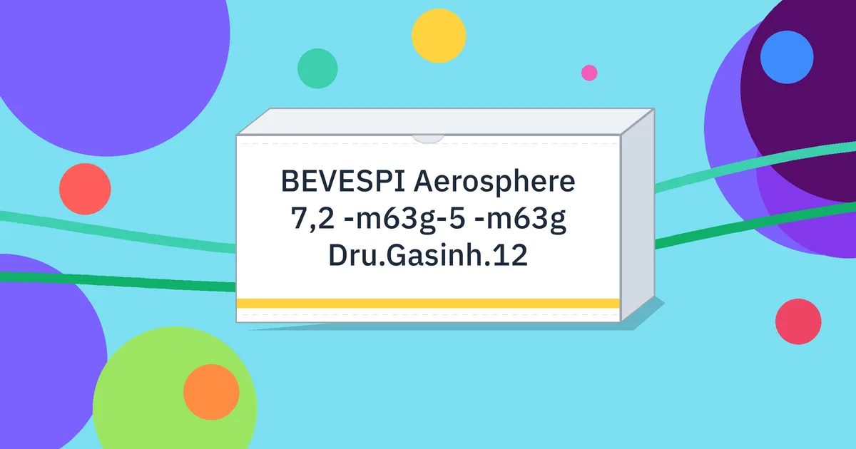 Symbolbild: Packung mit der Aufschrift BEVESPI Aerosphere 7,2 -m63g-5 -m63g Dru.Gasinh.12 (PZN 16904494) – Verfügbarkeit und Bezug in Apotheken in Frankfurt am Main