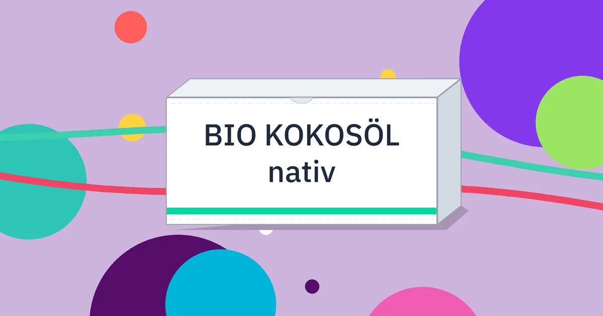 Symbolbild: Packung mit der Aufschrift BIO KOKOSÖL nativ (PZN 19362912) – Verfügbarkeit und Bezug in Apotheken in Frankfurt am Main