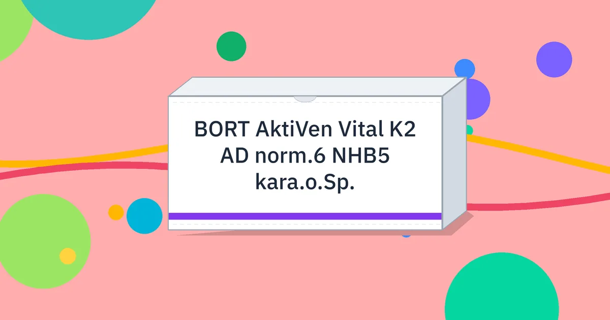 Symbolbild: Packung mit der Aufschrift BORT AktiVen Vital K2 AD norm.6 NHB5 kara.o.Sp. (PZN 17492792) – Verfügbarkeit und Bezug in Apotheken in Frankfurt am Main
