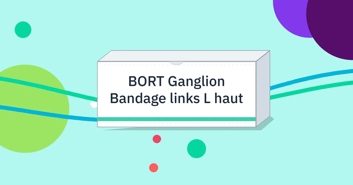 Symbolbild: Packung mit der Aufschrift BORT Ganglion Bandage links L haut (PZN 06084883) – Verfügbarkeit und Bezug in Apotheken in Frankfurt am Main