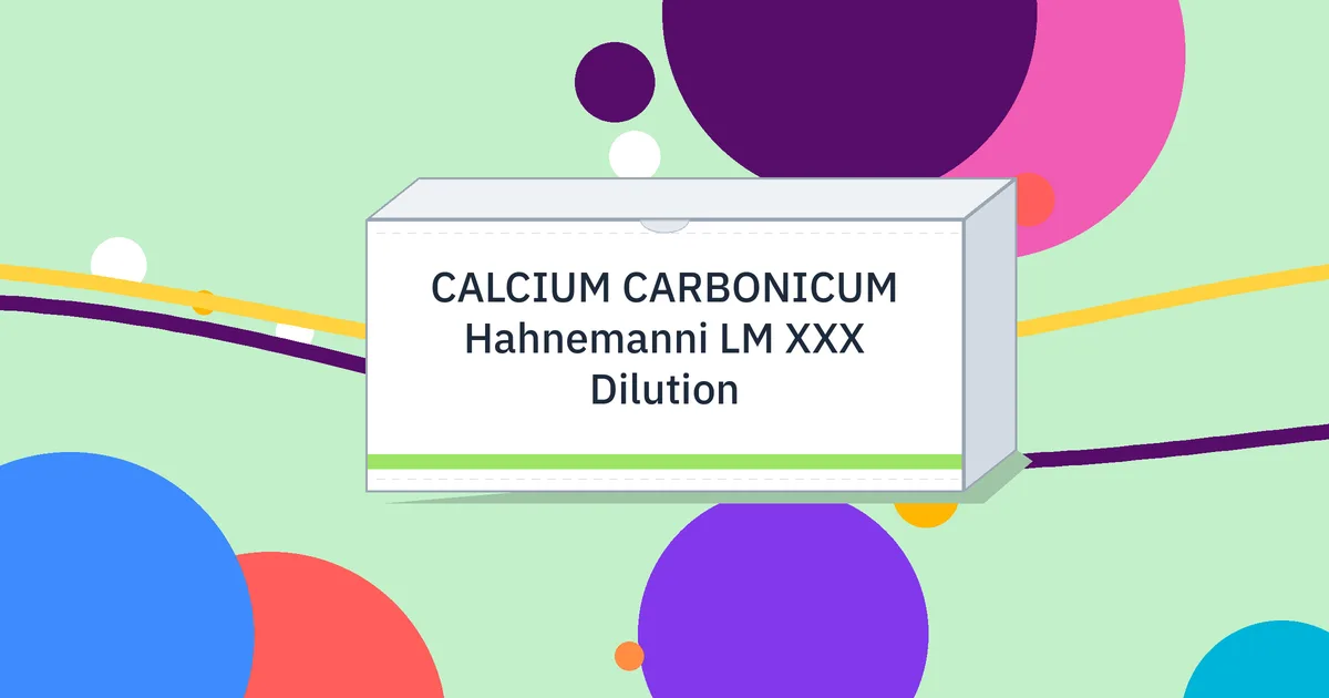 Symbolbild: Packung mit der Aufschrift CALCIUM CARBONICUM Hahnemanni LM XXX Dilution (PZN 02673950) – Verfügbarkeit und Bezug in Apotheken in Frankfurt am Main