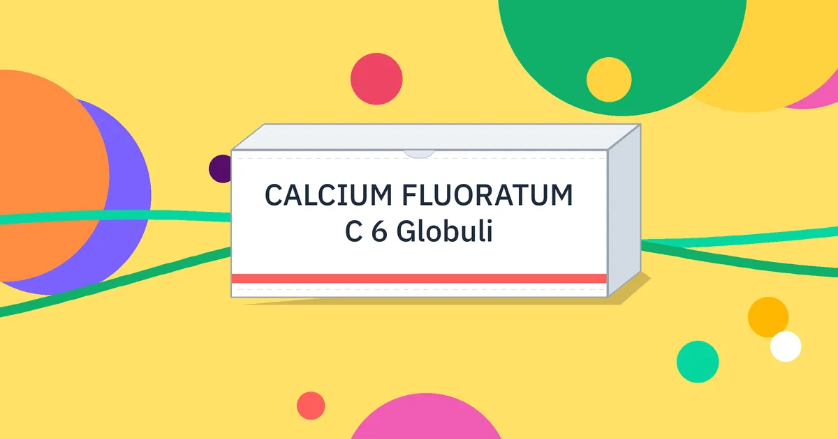 Symbolbild: Packung mit der Aufschrift CALCIUM FLUORATUM C 6 Globuli (PZN 16669395) – Verfügbarkeit und Bezug in Apotheken in Frankfurt am Main