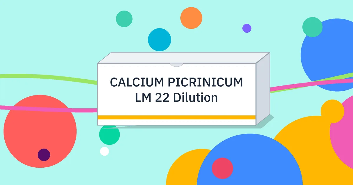 Symbolbild: Packung mit der Aufschrift CALCIUM PICRINICUM LM 22 Dilution (PZN 13410811) – Verfügbarkeit und Bezug in Apotheken in Frankfurt am Main