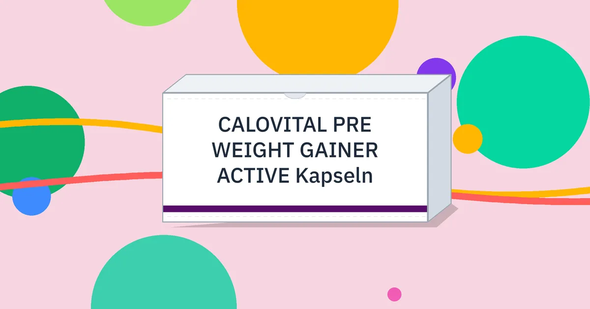 Symbolbild: Packung mit der Aufschrift CALOVITAL PRE WEIGHT GAINER ACTIVE Kapseln (PZN 18305007) – Verfügbarkeit und Bezug in Apotheken in Frankfurt am Main