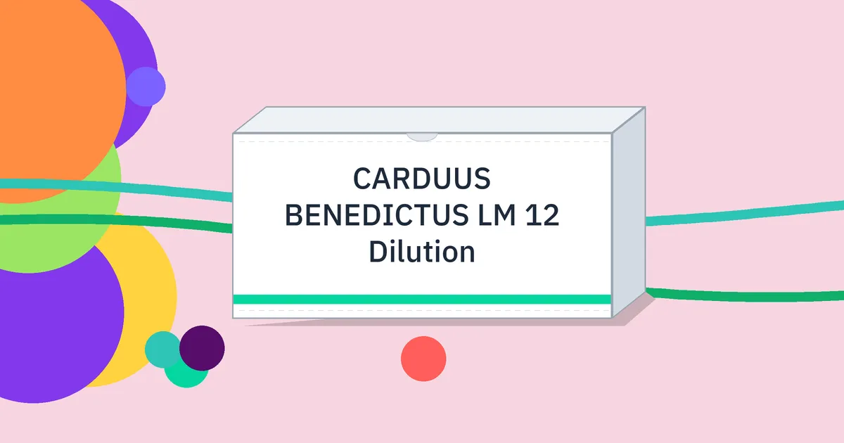 Symbolbild: Packung mit der Aufschrift CARDUUS BENEDICTUS LM 12 Dilution (PZN 13430096) – Verfügbarkeit und Bezug in Apotheken in Frankfurt am Main