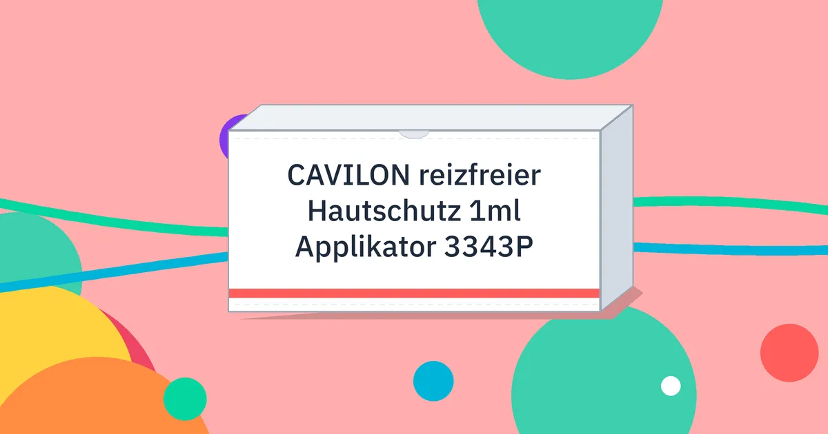 Symbolbild: Packung mit der Aufschrift CAVILON reizfreier Hautschutz 1ml Applikator 3343P (PZN 15258678) – Verfügbarkeit und Bezug in Apotheken in Frankfurt am Main