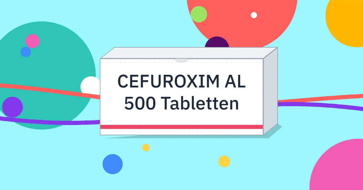 Symbolbild: Packung mit der Aufschrift CEFUROXIM AL 500 Tabletten (PZN 00271348) – Verfügbarkeit und Bezug in Apotheken in Frankfurt am Main