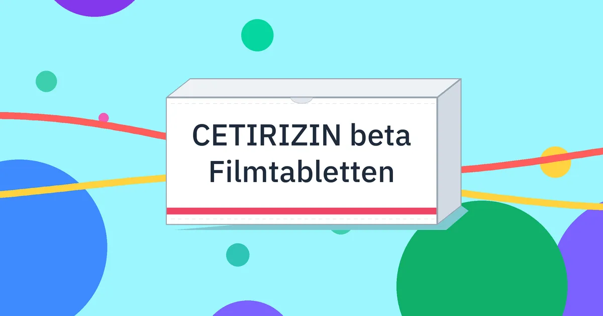 Symbolbild: Packung mit der Aufschrift CETIRIZIN beta Filmtabletten (PZN 02156858) – Verfügbarkeit und Bezug in Apotheken in Frankfurt am Main