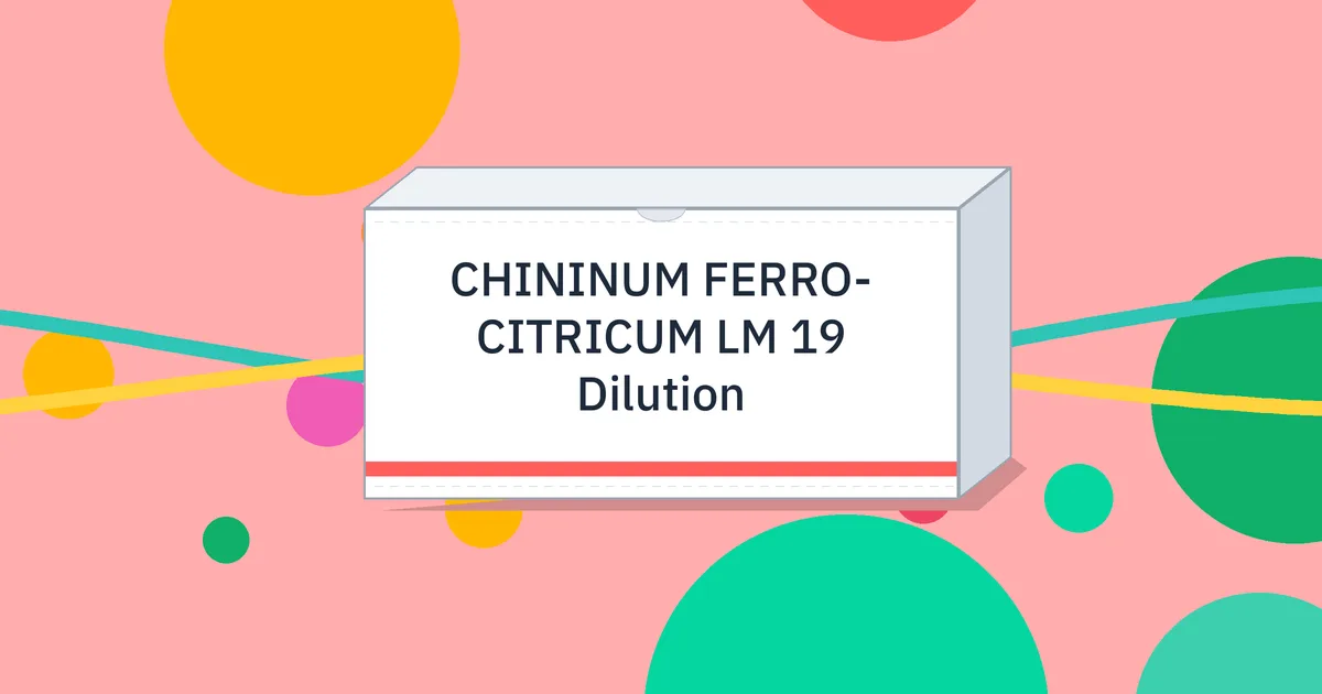 Symbolbild: Packung mit der Aufschrift CHININUM FERRO-CITRICUM LM 19 Dilution (PZN 13442320) – Verfügbarkeit und Bezug in Apotheken in Frankfurt am Main