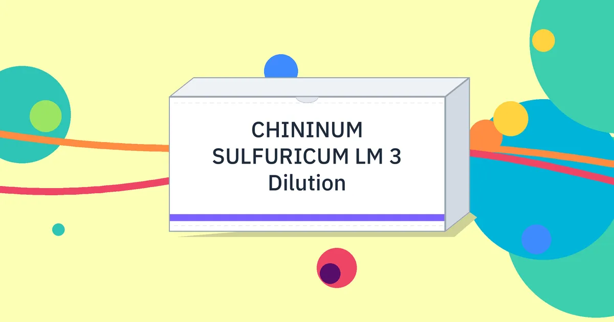 Symbolbild: Packung mit der Aufschrift CHININUM SULFURICUM LM 3 Dilution (PZN 09649825) – Verfügbarkeit und Bezug in Apotheken in Frankfurt am Main