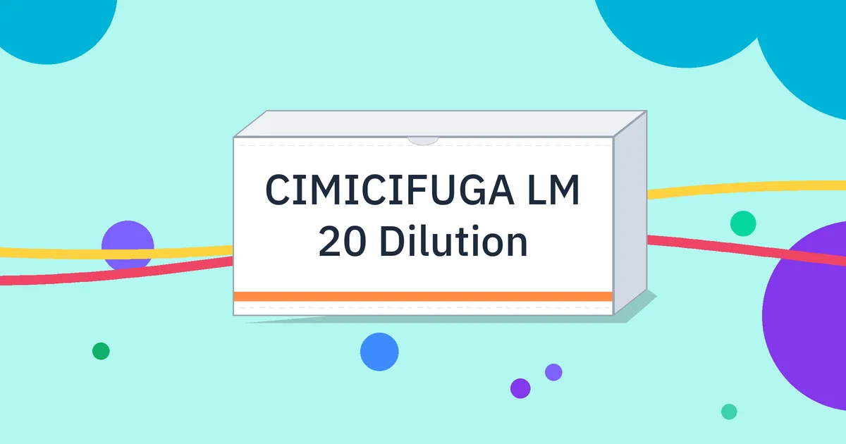 Symbolbild: Packung mit der Aufschrift CIMICIFUGA LM 20 Dilution (PZN 12819165) – Verfügbarkeit und Bezug in Apotheken in Frankfurt am Main