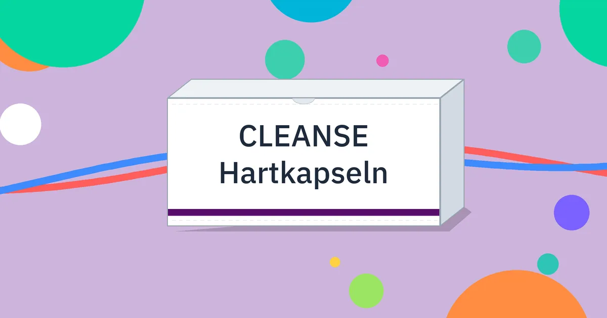Symbolbild: Packung mit der Aufschrift CLEANSE Hartkapseln (PZN 20061914) – Verfügbarkeit und Bezug in Apotheken in Frankfurt am Main