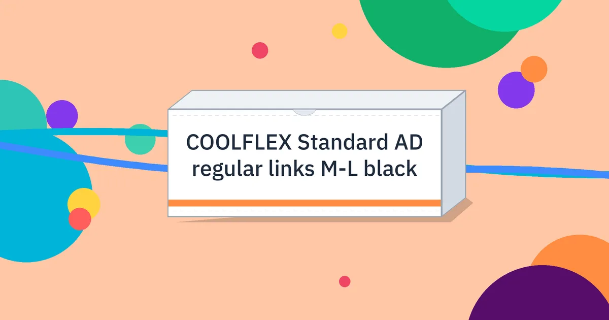 Symbolbild: Packung mit der Aufschrift COOLFLEX Standard AD regular links M-L black (PZN 19535100) – Verfügbarkeit und Bezug in Apotheken in Frankfurt am Main