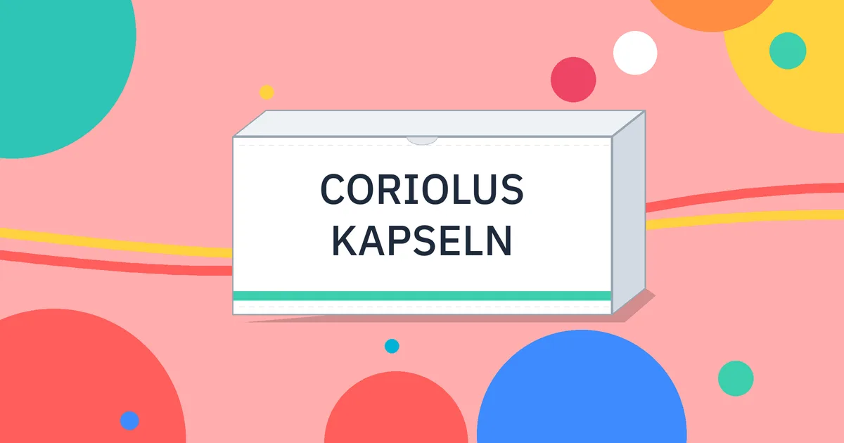 Symbolbild: Packung mit der Aufschrift CORIOLUS KAPSELN (PZN 06839991) – Verfügbarkeit und Bezug in Apotheken in Frankfurt am Main