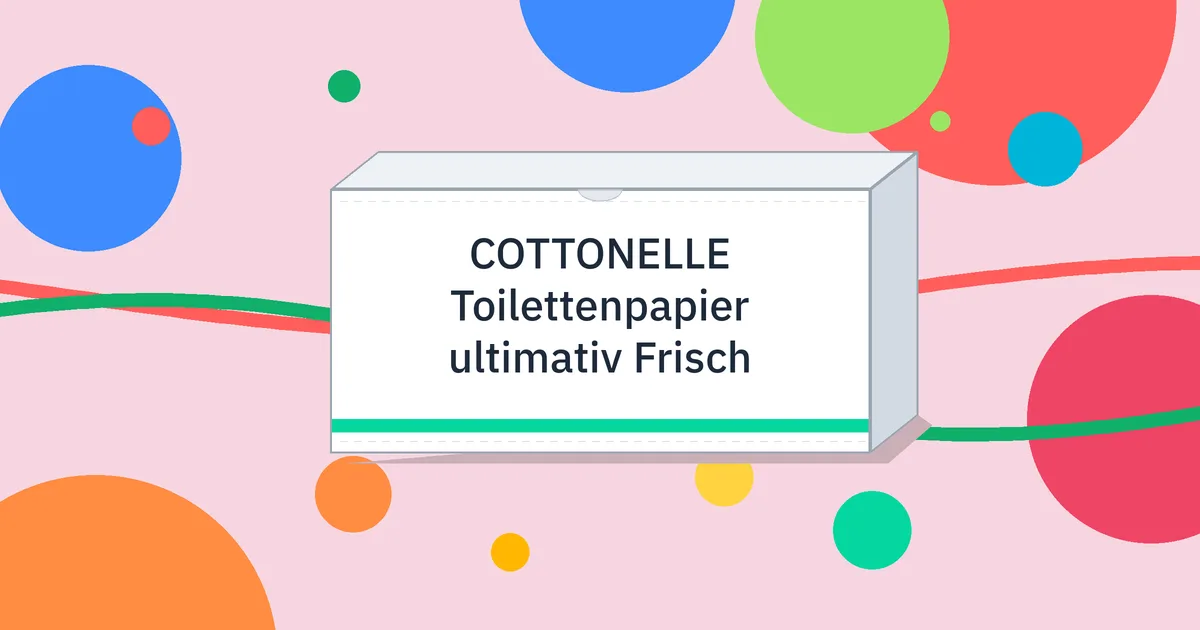 Symbolbild: Packung mit der Aufschrift COTTONELLE Toilettenpapier ultimativ Frisch (PZN 19999443) – Verfügbarkeit und Bezug in Apotheken in Frankfurt am Main