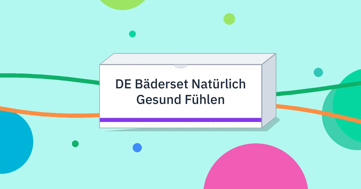 Symbolbild: Packung mit der Aufschrift DE Bäderset Natürlich Gesund Fühlen (PZN 18134793) – Verfügbarkeit und Bezug in Apotheken in Frankfurt am Main