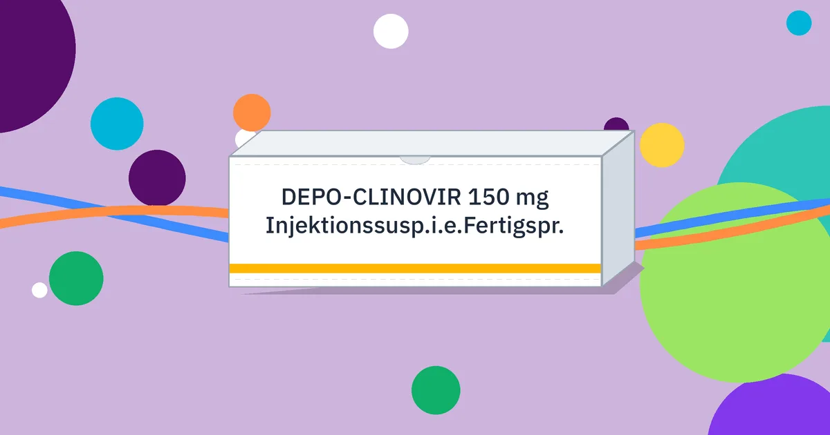 Symbolbild: Packung mit der Aufschrift DEPO-CLINOVIR 150 mg Injektionssusp.i.e.Fertigspr. (PZN 10071998) – Verfügbarkeit und Bezug in Apotheken in Frankfurt am Main