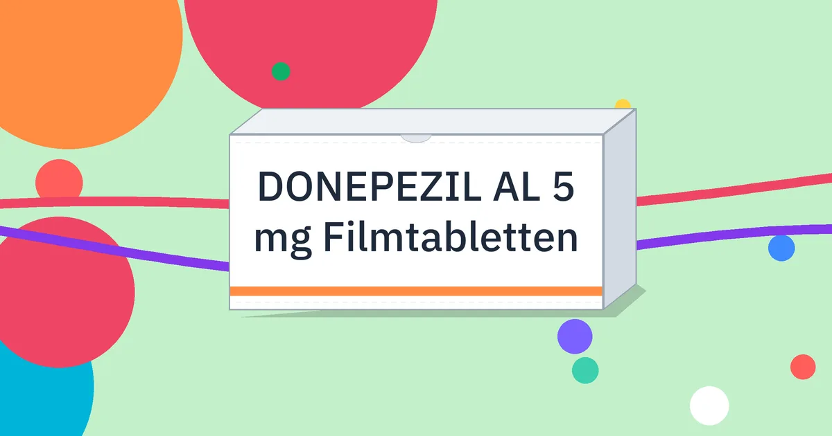 Symbolbild: Packung mit der Aufschrift DONEPEZIL AL 5 mg Filmtabletten (PZN 09282365) – Verfügbarkeit und Bezug in Apotheken in Frankfurt am Main