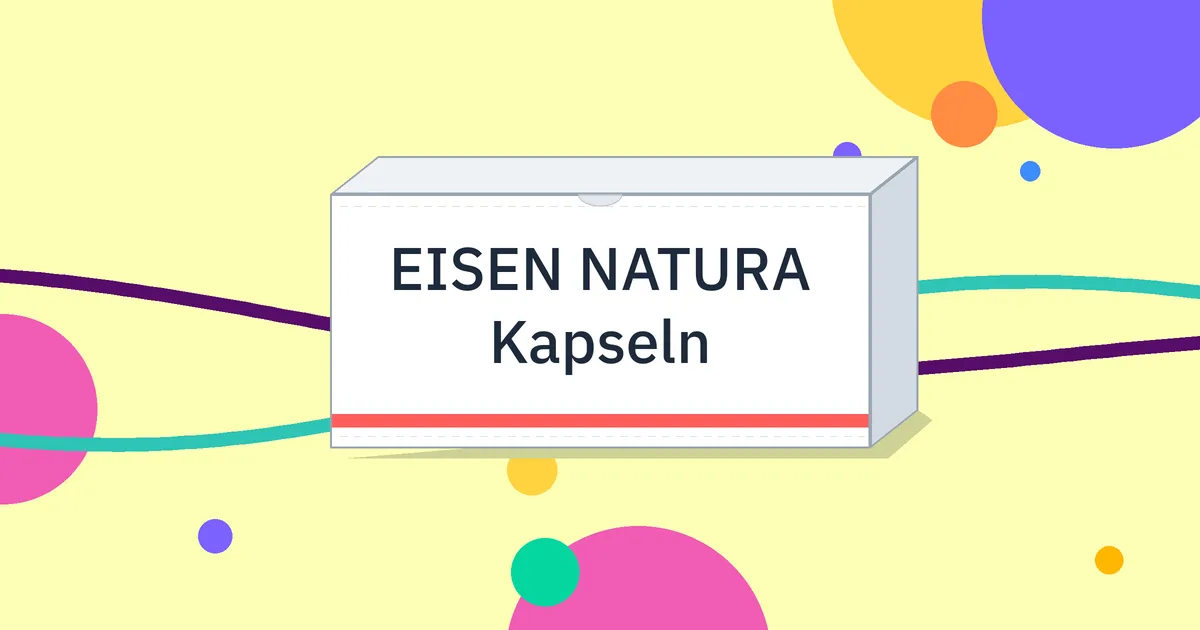 Symbolbild: Packung mit der Aufschrift EISEN NATURA Kapseln (PZN 19170957) – Verfügbarkeit und Bezug in Apotheken in Frankfurt am Main