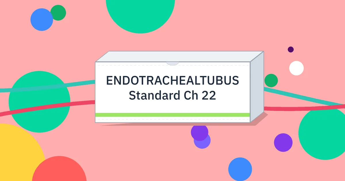 Symbolbild: Packung mit der Aufschrift ENDOTRACHEALTUBUS Standard Ch 22 (PZN 04472084) – Verfügbarkeit und Bezug in Apotheken in Frankfurt am Main