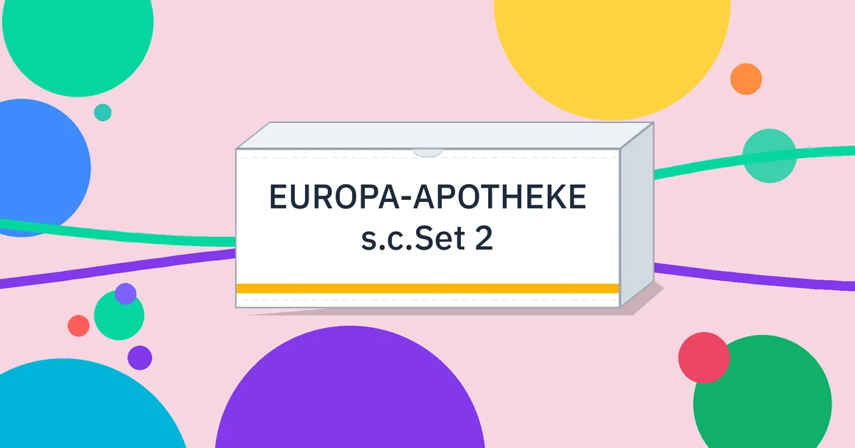 Symbolbild: Packung mit der Aufschrift EUROPA-APOTHEKE s.c.Set 2 (PZN 19288914) – Verfügbarkeit und Bezug in Apotheken in Frankfurt am Main