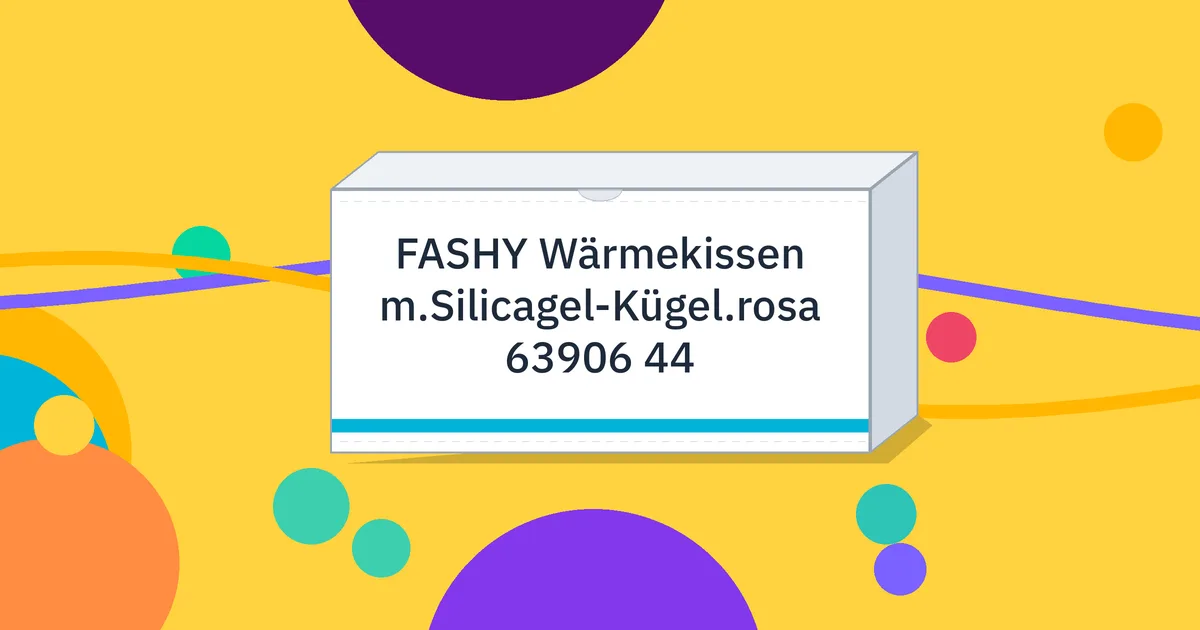 Symbolbild: Packung mit der Aufschrift FASHY Wärmekissen m.Silicagel-Kügel.rosa 63906 44 (PZN 14142689) – Verfügbarkeit und Bezug in Apotheken in Frankfurt am Main