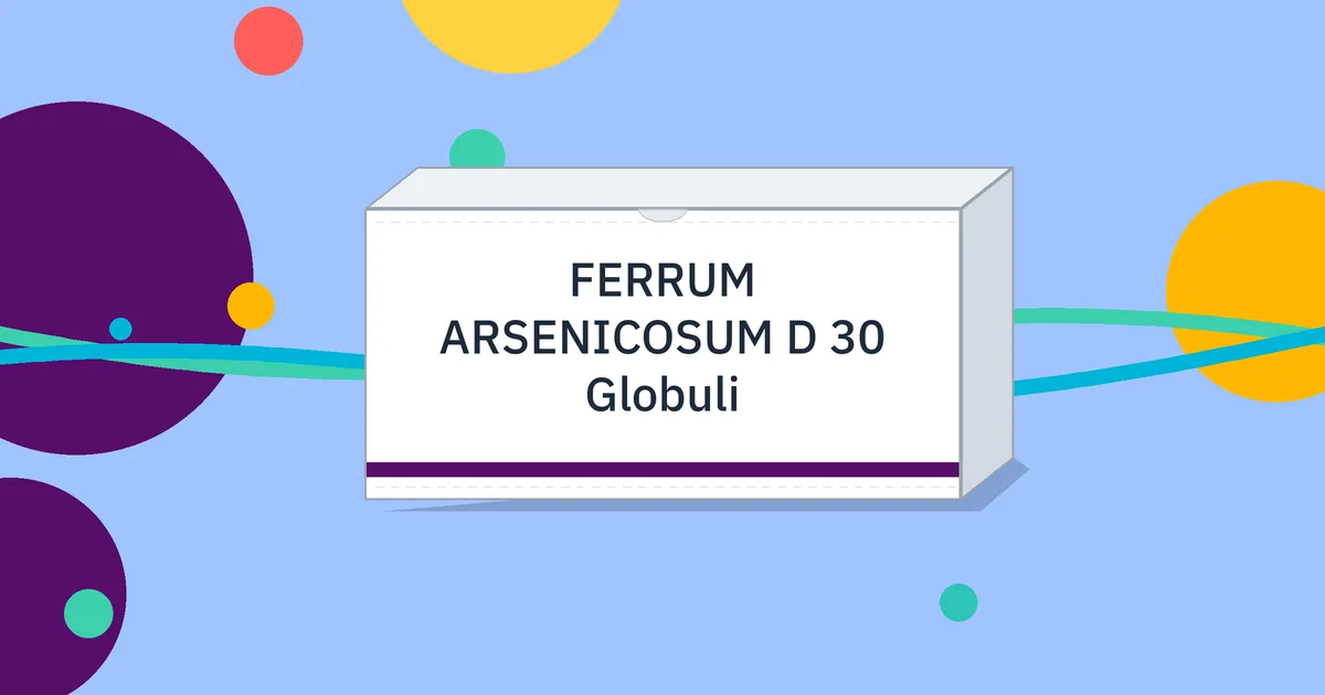 Symbolbild: Packung mit der Aufschrift FERRUM ARSENICOSUM D 30 Globuli (PZN 19715486) – Verfügbarkeit und Bezug in Apotheken in Frankfurt am Main